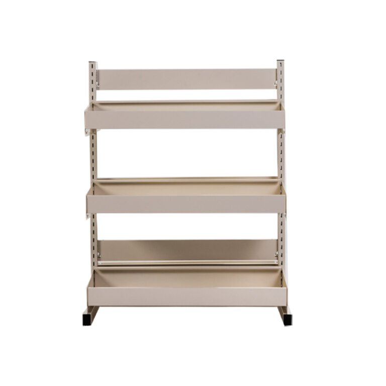 Single Sided Metal Shelving Browser Bin Unit – Fry Library & School ...