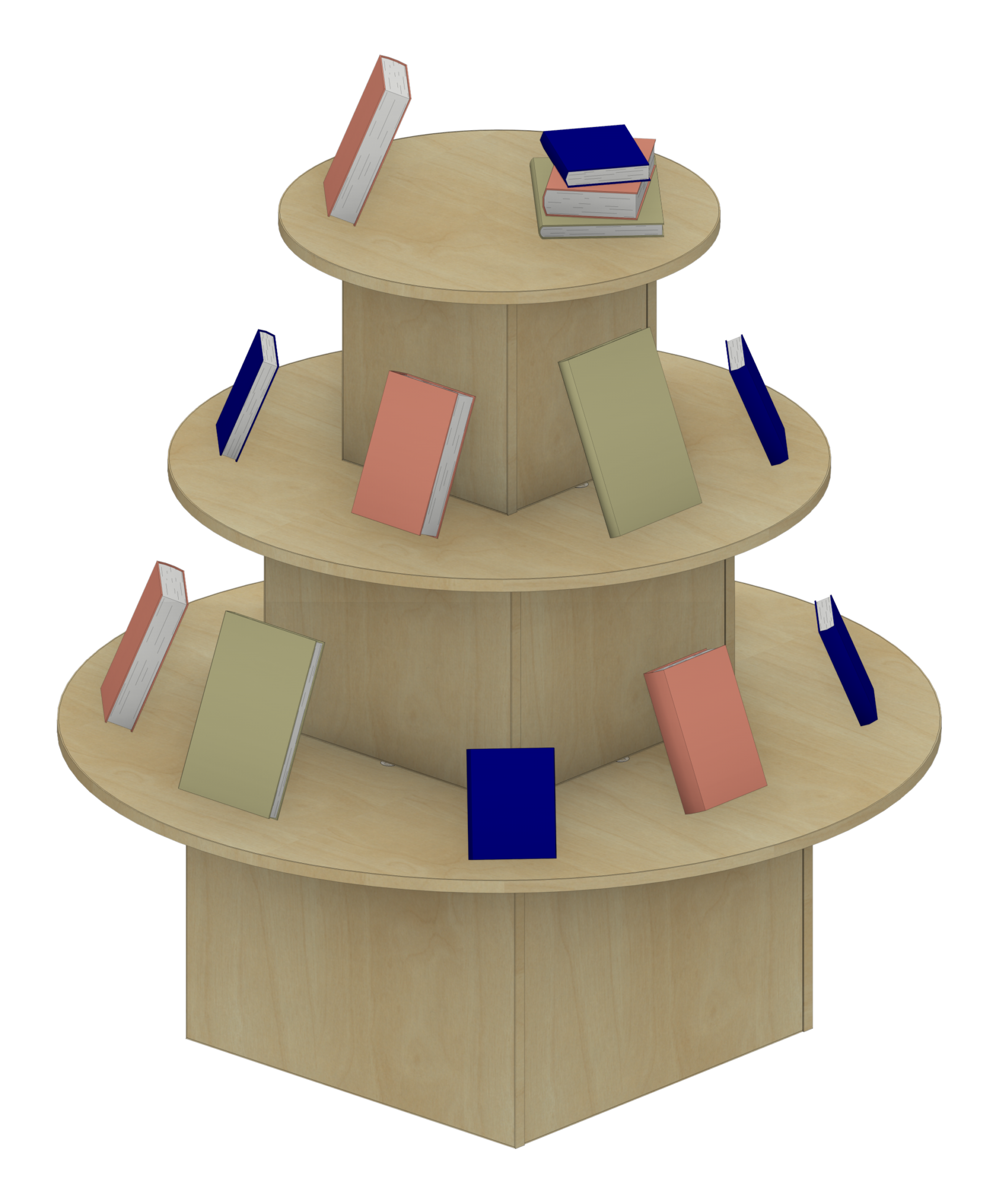 Round Pyramid Stand – Fry Library & School Supplies
