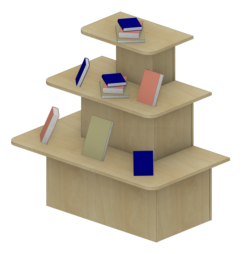Single Sided Pyramid Display Stand – Fry Library & School Supplies