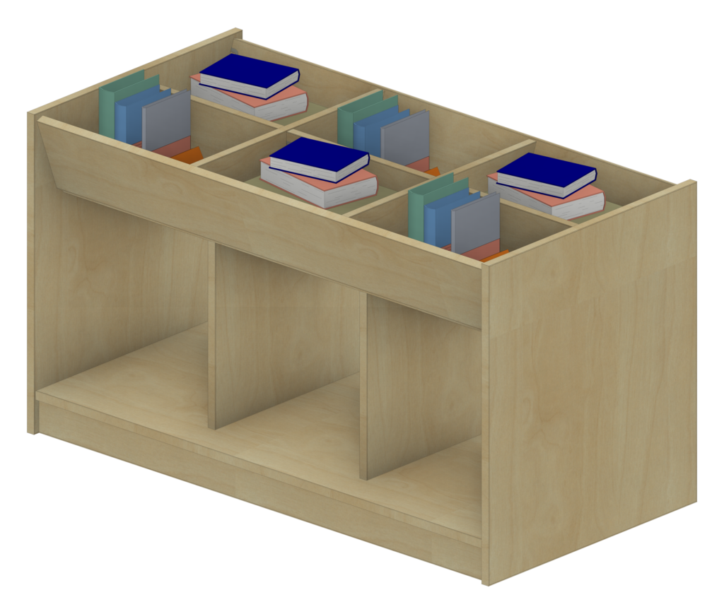 6 Bin Mobile Browser Box – Fry Library & School Supplies