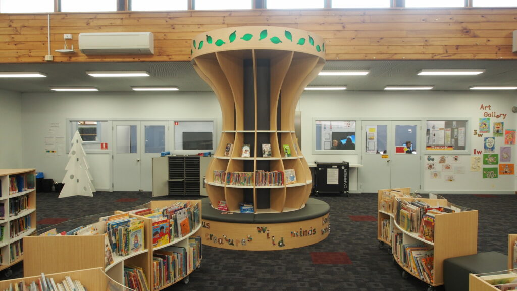 Custom Tree Book Dsiplay Unit – Fry Library & School Supplies