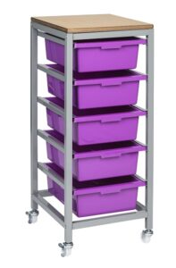Single Tote Tray Trolley – Fry Library & School Supplies