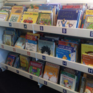 Single Sided Metal Shelving Browser Bin Unit – Fry Library & School ...