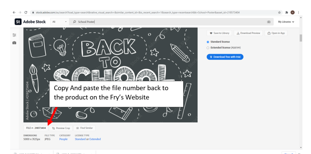 Custom Removeable wall Poster – Fry Library & School Supplies