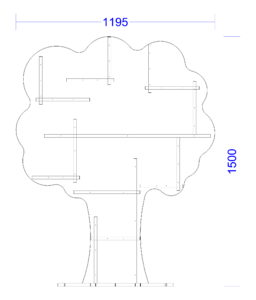 Tree Book Display – Fry Library & School Supplies