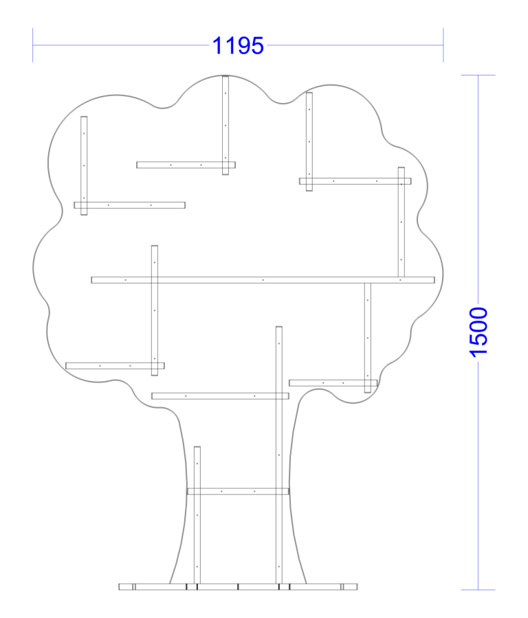 Tree Book Display – Fry Library & School Supplies