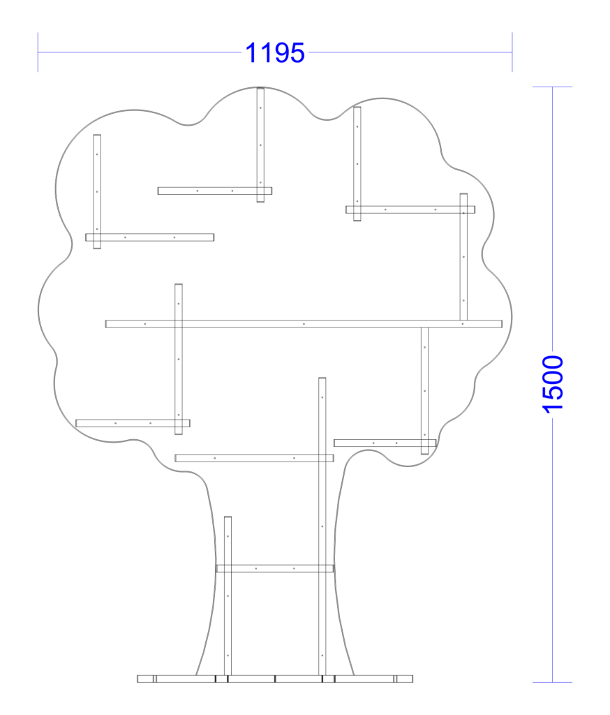 Tree Book Display – Fry Library & School Supplies