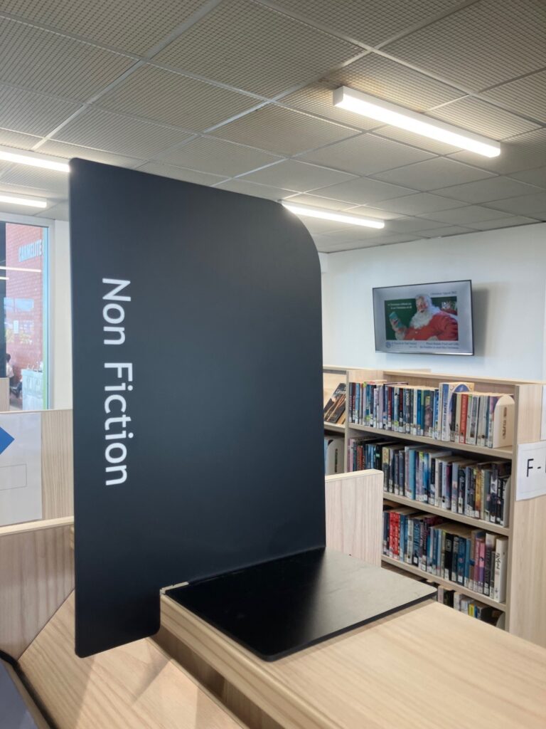 Shelf Category Signs – Fry Library & School Supplies