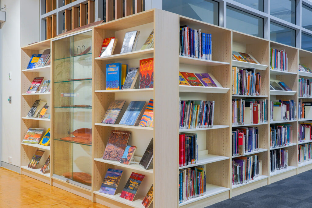 Custom Laminex Single Sided Shelving – Fry Library & School Supplies