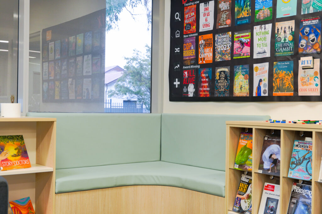 Custom Laminex & Paded Booth Seating – Fry Library & School Supplies