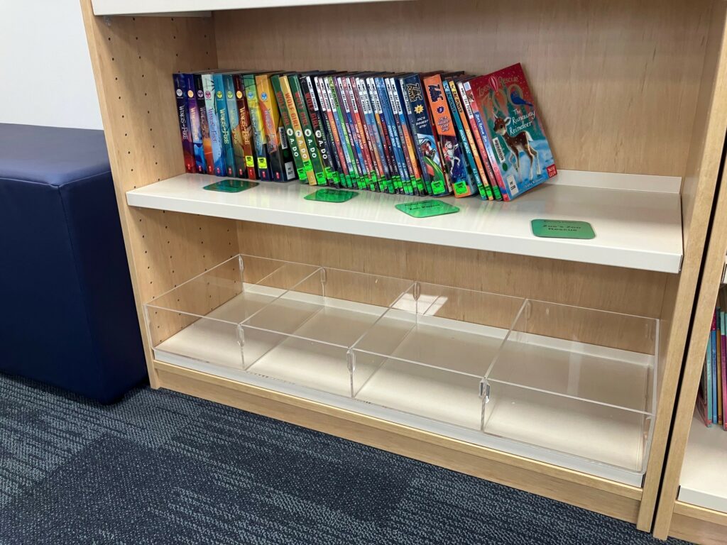 4 Section Acrylic Front Facing Book Conversion Box – Fry Library ...