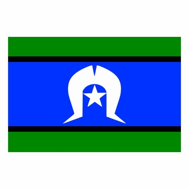 Torres strait islander flag 19 x 24mm Spine Stickers – Fry Library ...