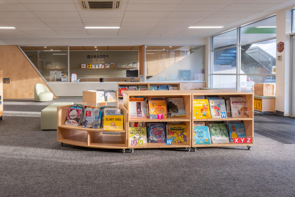 Double Sided Mobile Picture Book Short bookcase – Fry Library & School ...